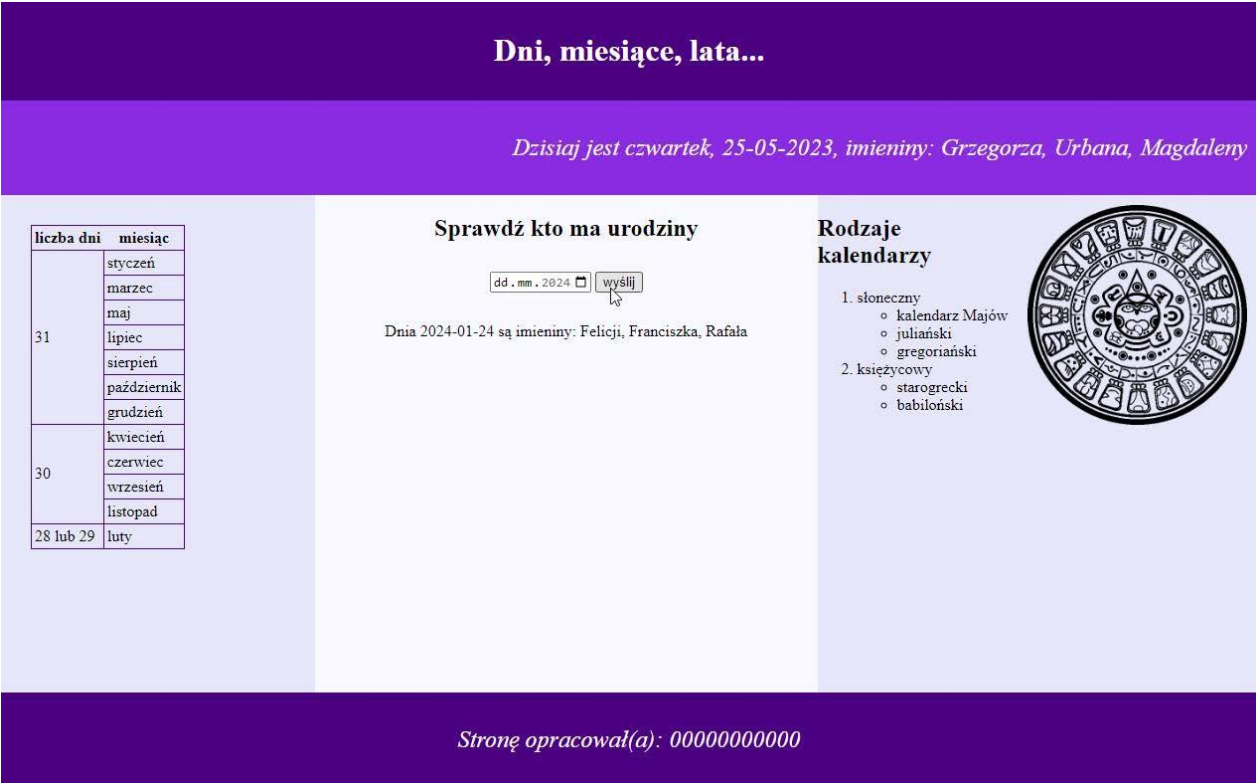 Arkusz praktyczny INF.03 - 2025 - styczeń - zad. 03 (php) - Technik informatyk